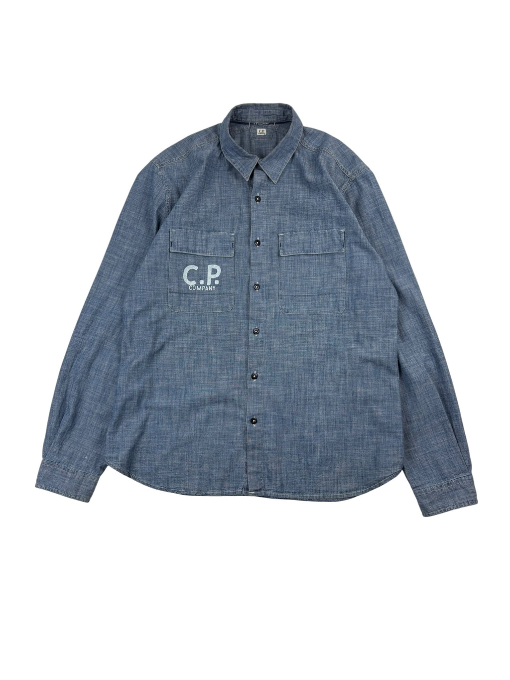 C.P. Company Logo-Print Chambray Shirt – RE:BOURN